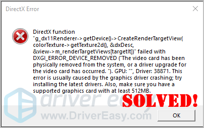 How To Fix FIFA 19 DirectX Error Easily - Driver Easy