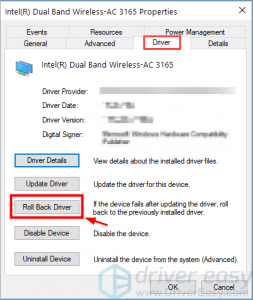 [SOLVED] Intel Dual Band Wireless-AC 3165 Driver Issues - Driver Easy