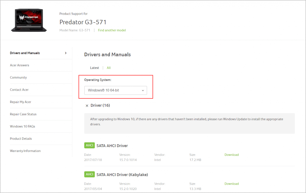Update Acer Predator Helios 300 Drivers For Better Gaming Experience ...