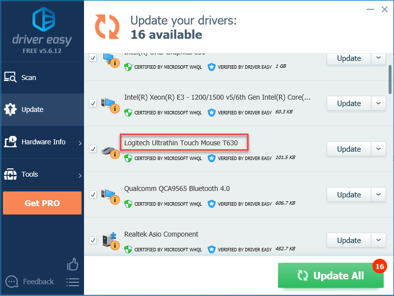 Logitech T630 Driver Download for Windows 7/8/10 - Driver Easy