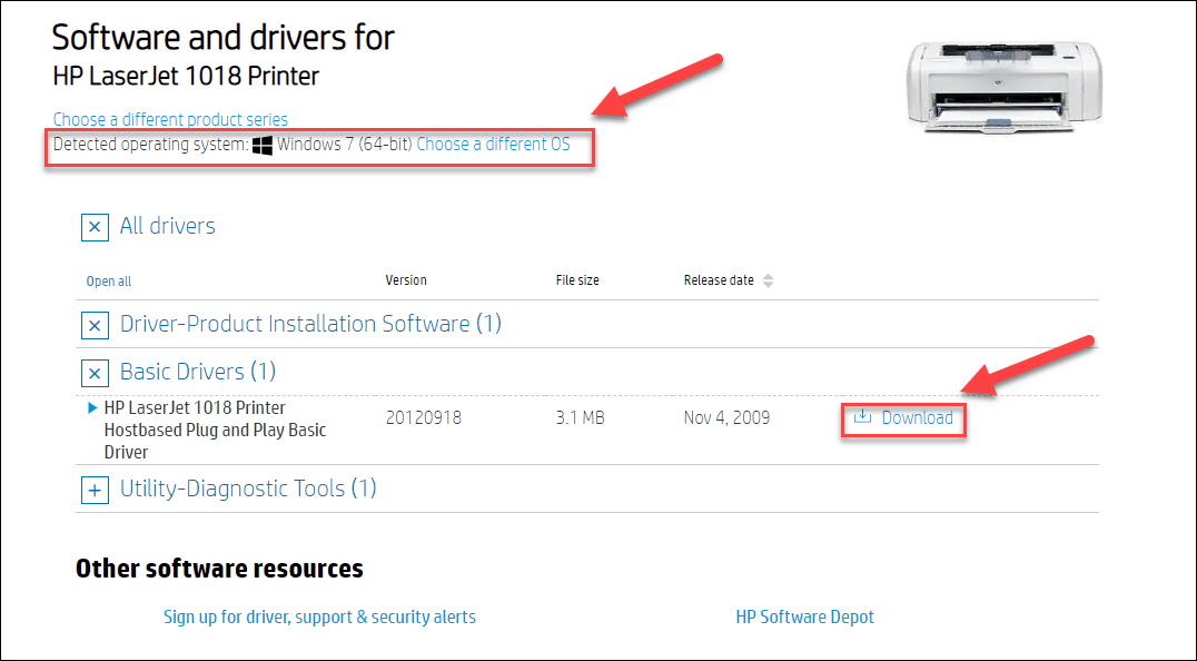 HP LaserJet 1018 Driver Download - Driver Easy
