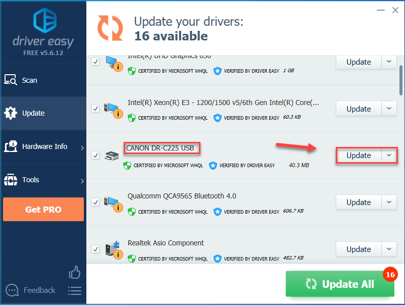 Canon DR-C225 Driver Download on Windows 11/10/8 - Driver Easy