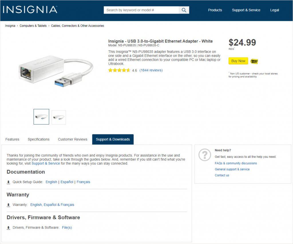 Download Insignia USB to Ethernet Adapter Driver - Driver Easy