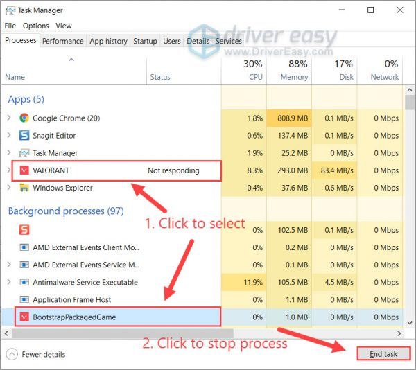 How to Fix Valorant Not Launching on PC - 2025 Tips - Driver Easy