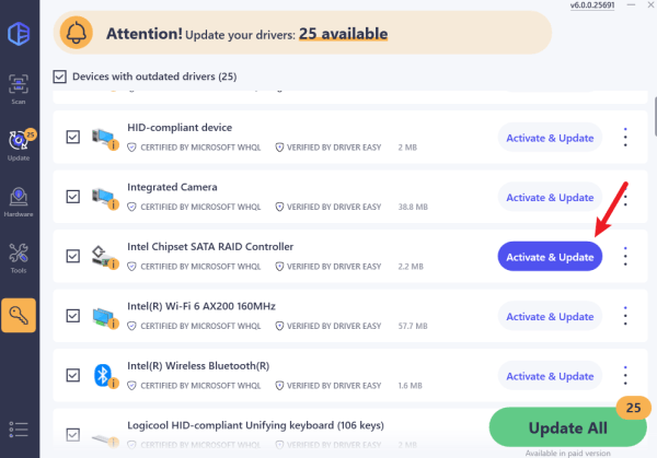 Intel RAID Driver Download & Update - Windows 11, 10, 8, 7 - Driver Easy