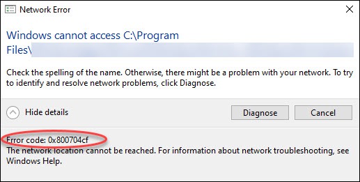 Windows Network Error 0x800704cf [Fixed] - Driver Easy