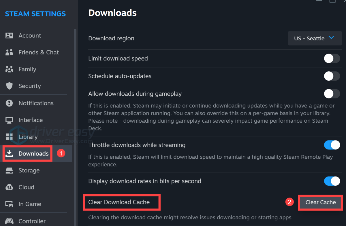 6 Ways to Fix Steam Black Screen/ Not Loading 2025 - Driver Easy