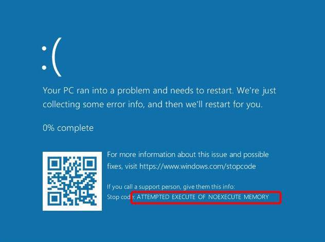 [Fixed] Attempted Execute of Noexecute Memory in Windows - Driver Easy