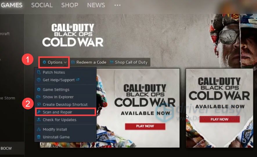 [SOLVED] Black Ops Cold War Error Code 887a0005 - Driver Easy