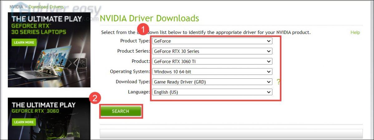 [Download] GeForce RTX 3060 Ti Driver for Windows 10/11 - Driver Easy