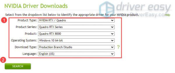 Latest Nvidia Quadro RTX 8000 driver download for Win 10, 8, 7 - Driver ...