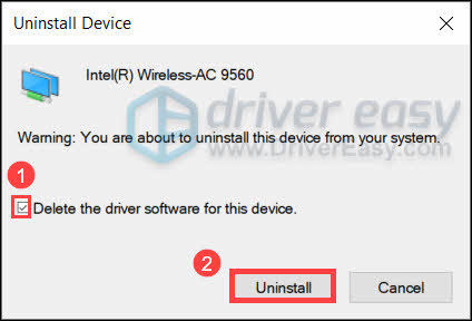[SOLVED] Intel Wireless-AC 9560 Not Working (Code 10) - Driver Easy