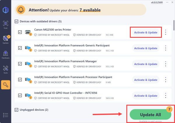 Canon PIXMA MG2522 Driver Download & Update - Driver Easy