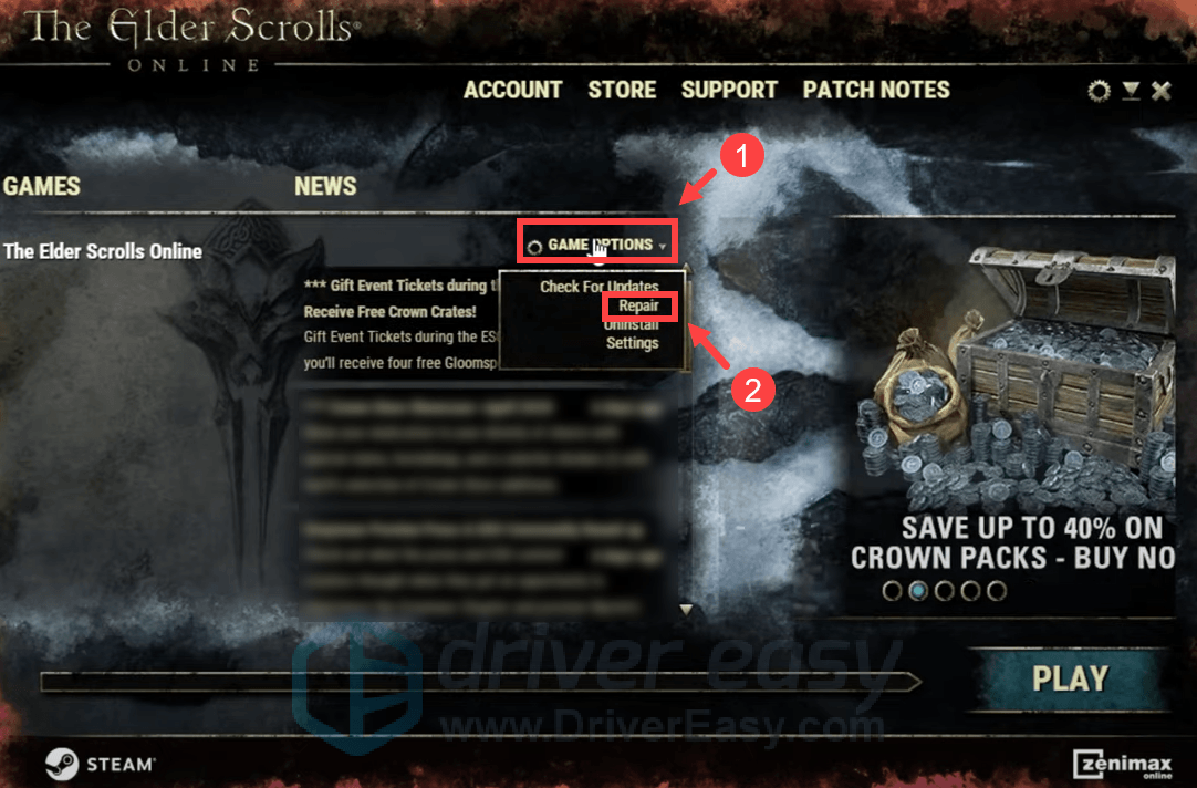 [2025 Fix] ESO ''Unable to connect to game server'' Error - Driver Easy