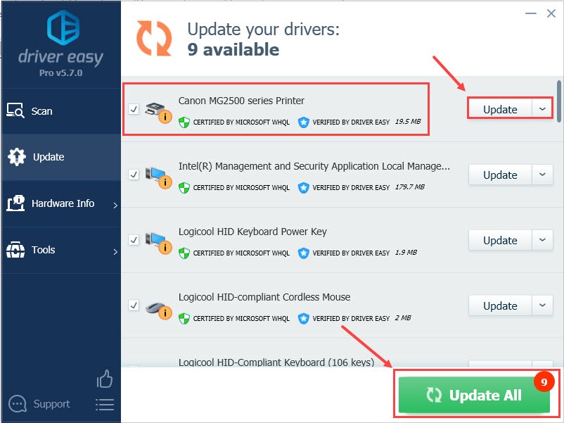 Canon PIXMA MG2522 Driver Download & Update - Driver Easy
