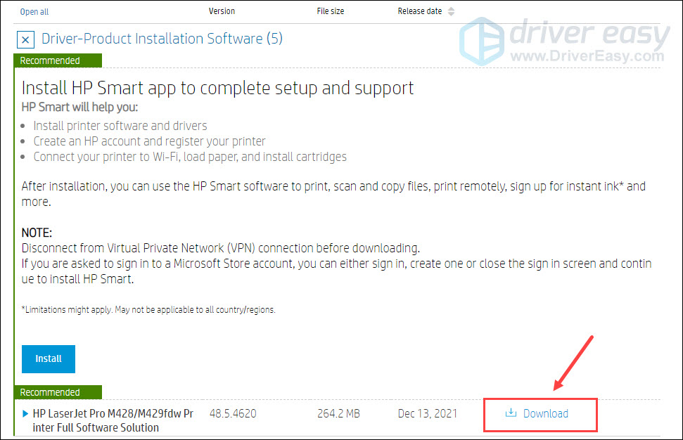 HP LaserJet Pro MFP M428fdw Driver for Windows 11/10/7 - Driver Easy