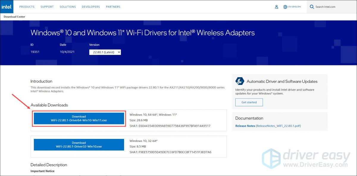 [SOLVED] Intel Wi-Fi 6 AX201 Not Working - Driver Easy