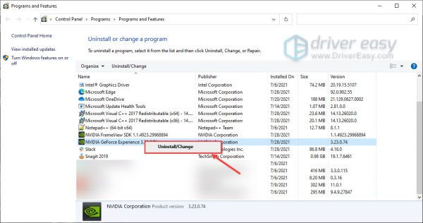 [SOLVED] NVIDIA GeForce Overlay Not Working - Driver Easy