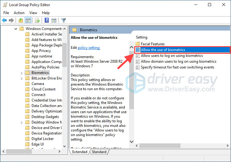 [SOLVED] Windows Fingerprint Reader Not Working - Driver Easy