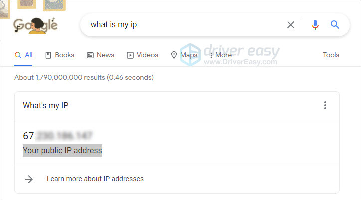 What's My IP Address - Free IP Address Lookup (2024) - Driver Easy