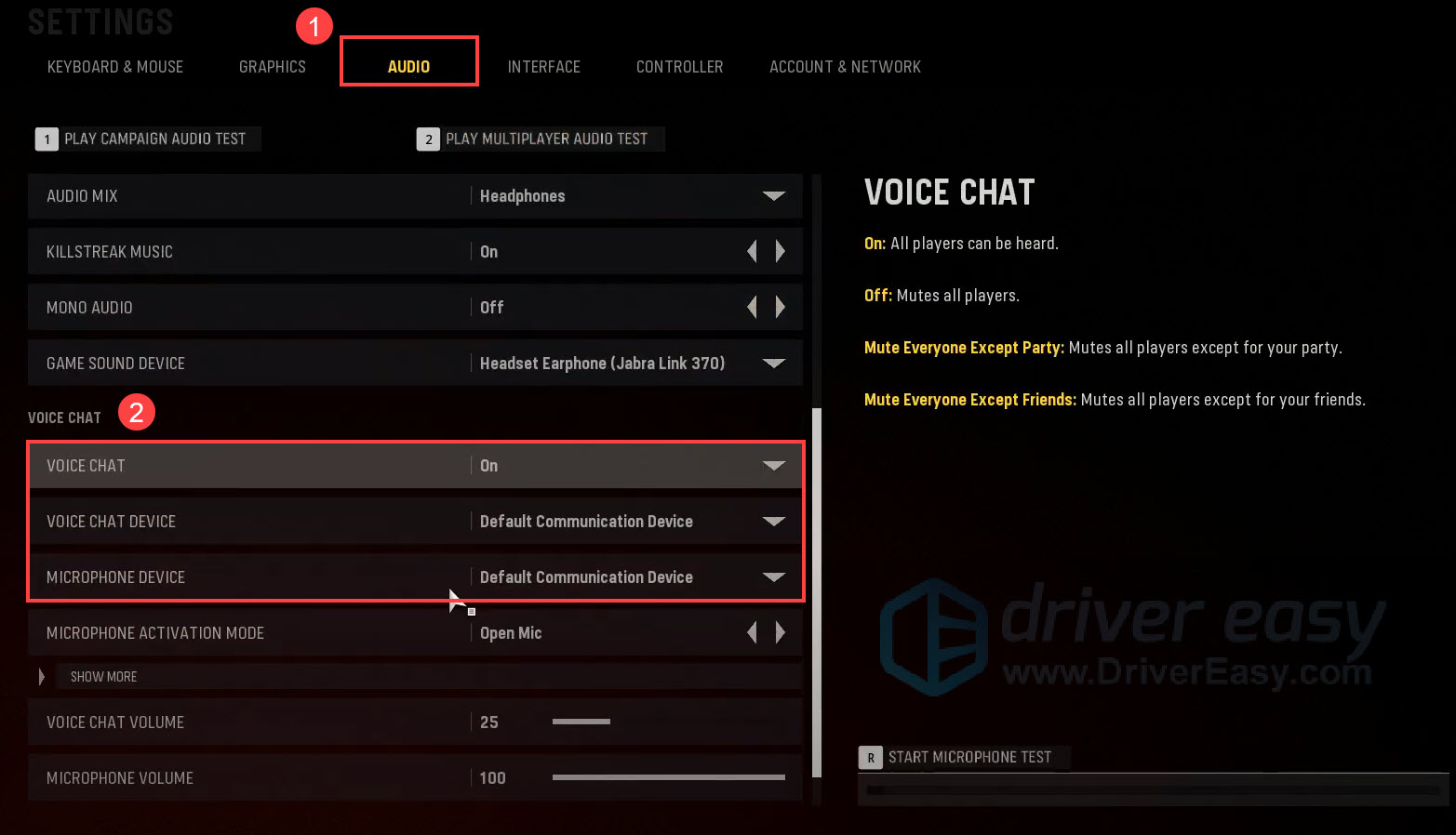 [SOLVED] COD: Vanguard Voice Chat Not Working - Driver Easy