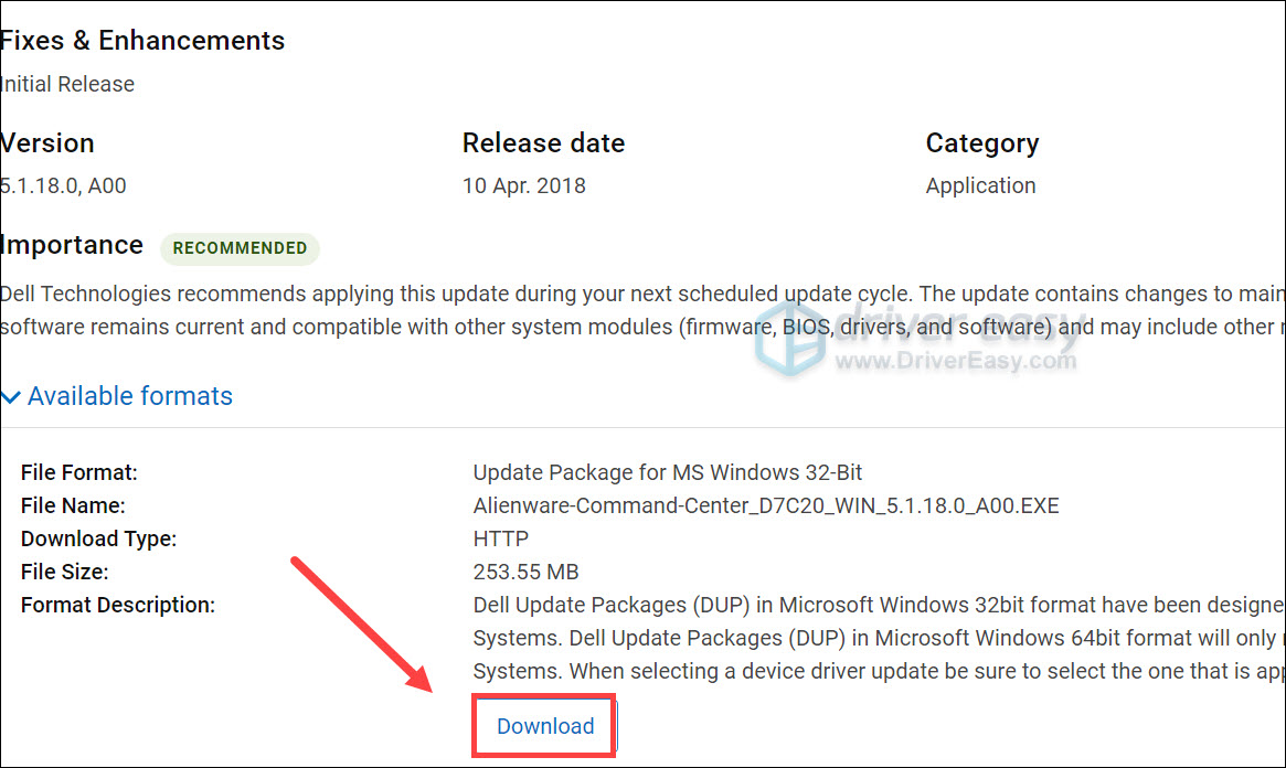 [SOLVED] Alienware Command Center Not Working - Driver Easy