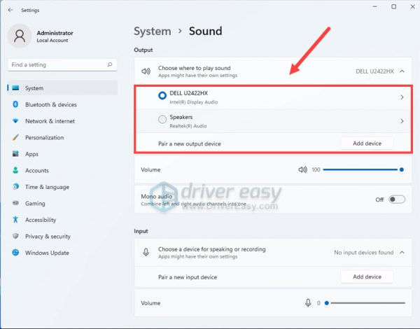 [SOLVED] Windows 11 Audio Not Working - Driver Easy