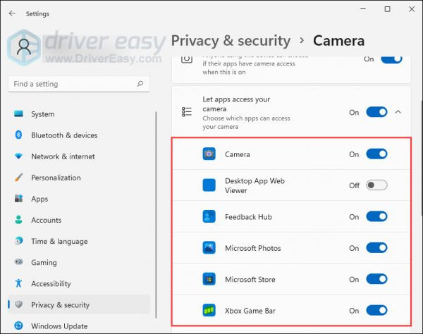 [SOLVED] Camera Not Working on Windows 11 - Driver Easy