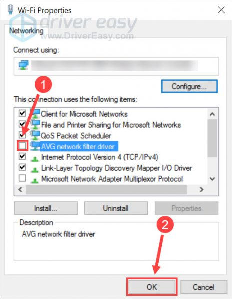 [Solved] There might be a problem with the driver for WiFi adapter
