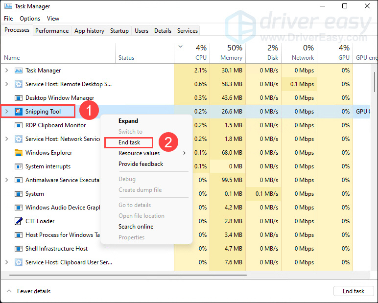 [Fixed] Snipping Tool Not Working on Windows 10/11 - Driver Easy