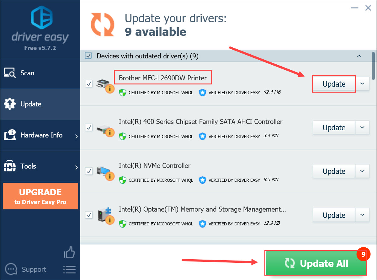 Brother MFC-L2690DW Printer Driver | Download & Update - Driver Easy