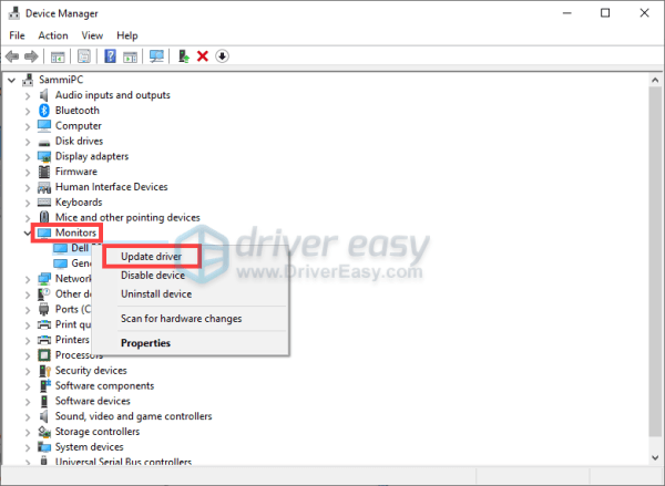 Dell Monitor Driver Download & Update Easily - Driver Easy