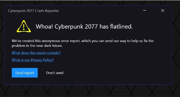 [SOLVED] Whoa! Cyberpunk 2077 Has Flatlined Error - Driver Easy