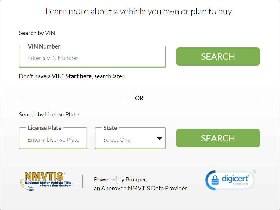 How to Check Car History by VIN | 4 Easy & Quick Ways 2024 - Driver Easy