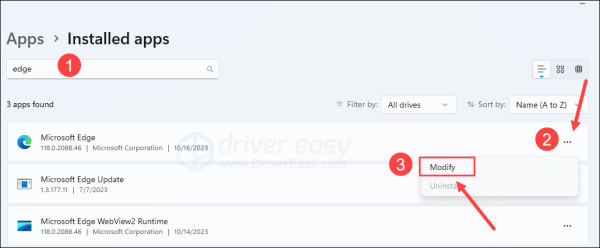 [Solved] msedge.exe Application Error on Windows - Driver Easy