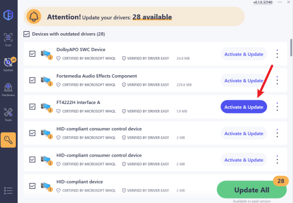 ftdibus sys: Memory Integrity Off Due to Incompatible Drivers - Driver Easy